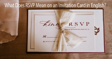 What Does RSVP Mean on an Invitation Card in English?